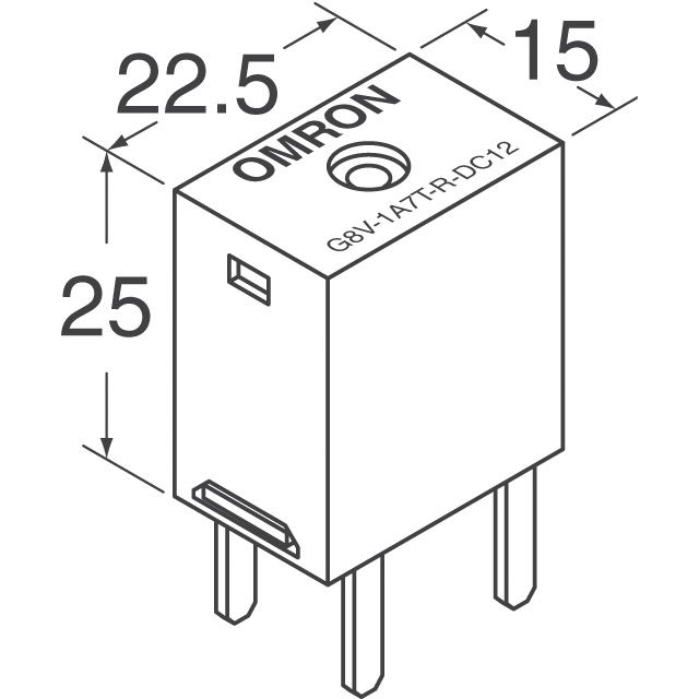 G8V-RH-1C7T-R-DC12 Omron Electronics Inc-EMC Div | Relays | DigiKey